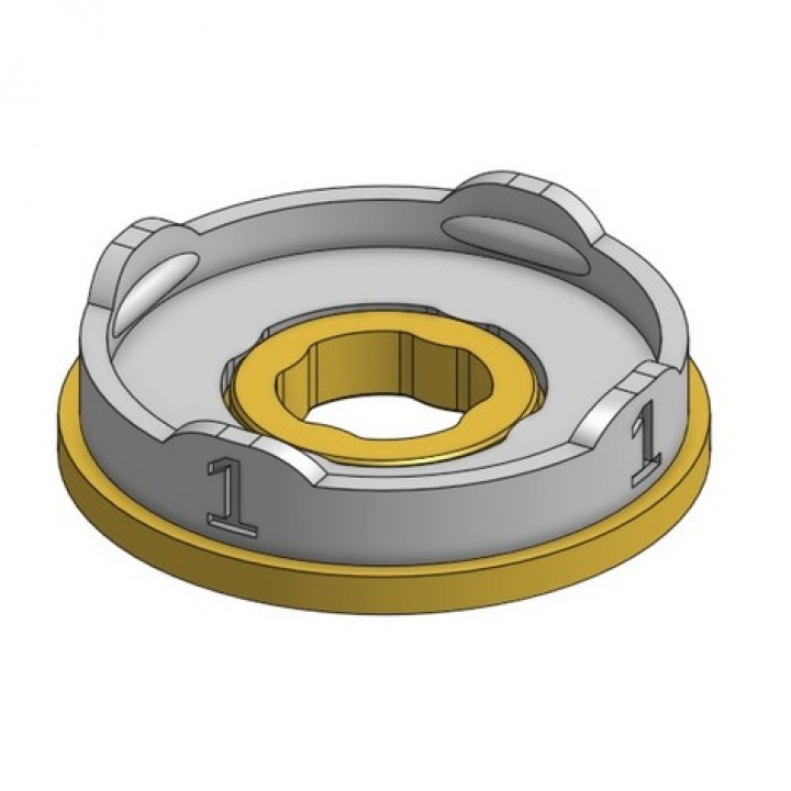 3D Printable Numbered Miniature Base Markers by Jon Robelia, Robagon3D