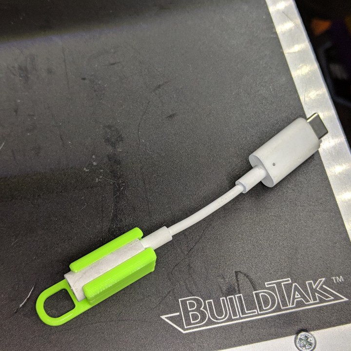 3D Printable Keychain Dongle Dangler for Google's USB-C to 3.5mm ...