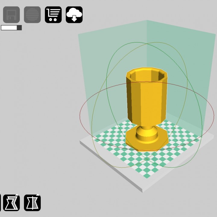 3D Printable modern flower pot by ALI MOAYEDI