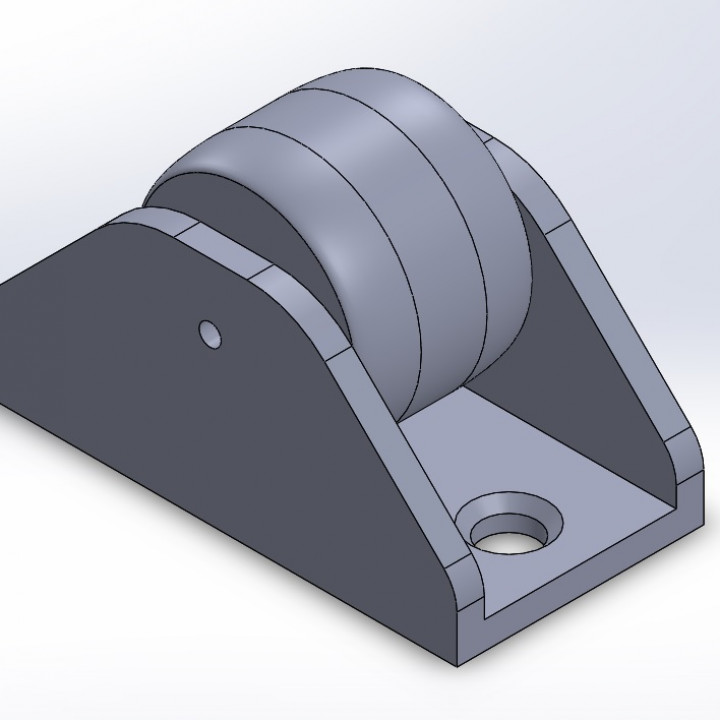 3D Printable small flat wheel by moshe avraham