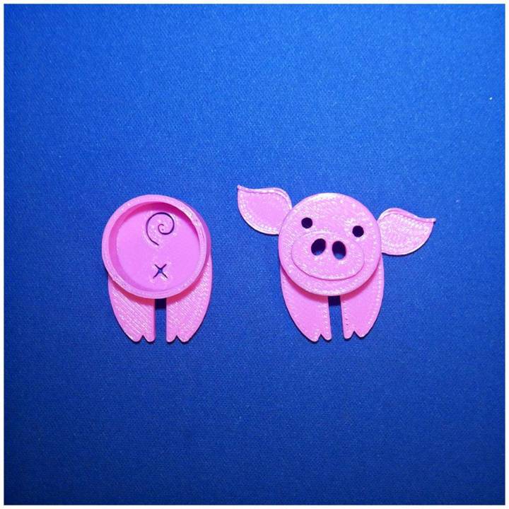 3D Printable 2019 Year of the Pig by SoCoFabLab