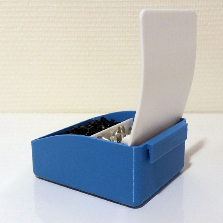 3D Printable Storage Box with Hinged Lid by Balkydru