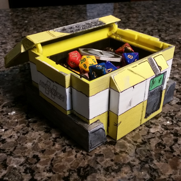 3D Printable Hyperion Ammo Crate From Borderlands 2 by Sebby