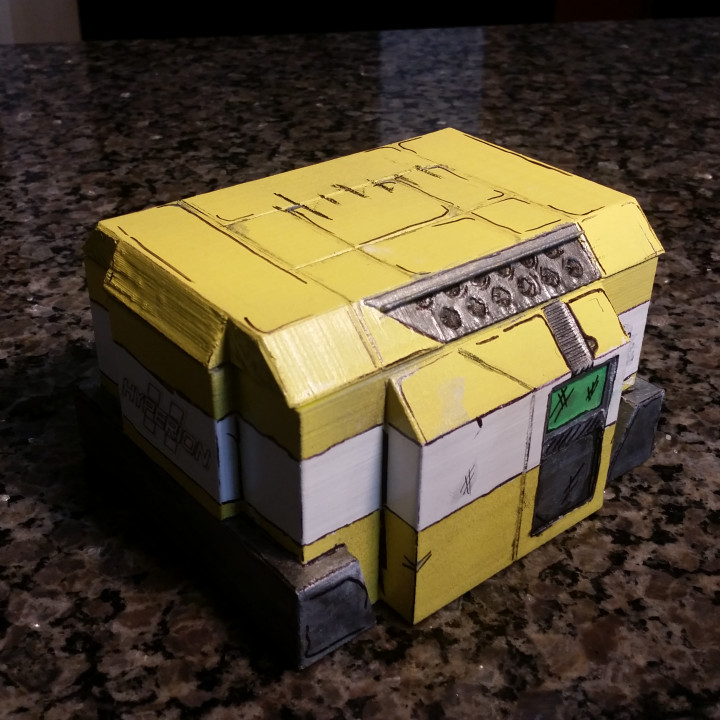 3D Printable Hyperion Ammo Crate From Borderlands 2 by Sebby