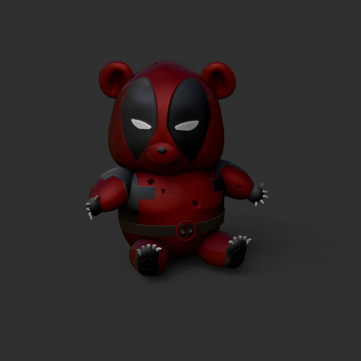 3D Printable Deadpool Panda by Marko Makaj