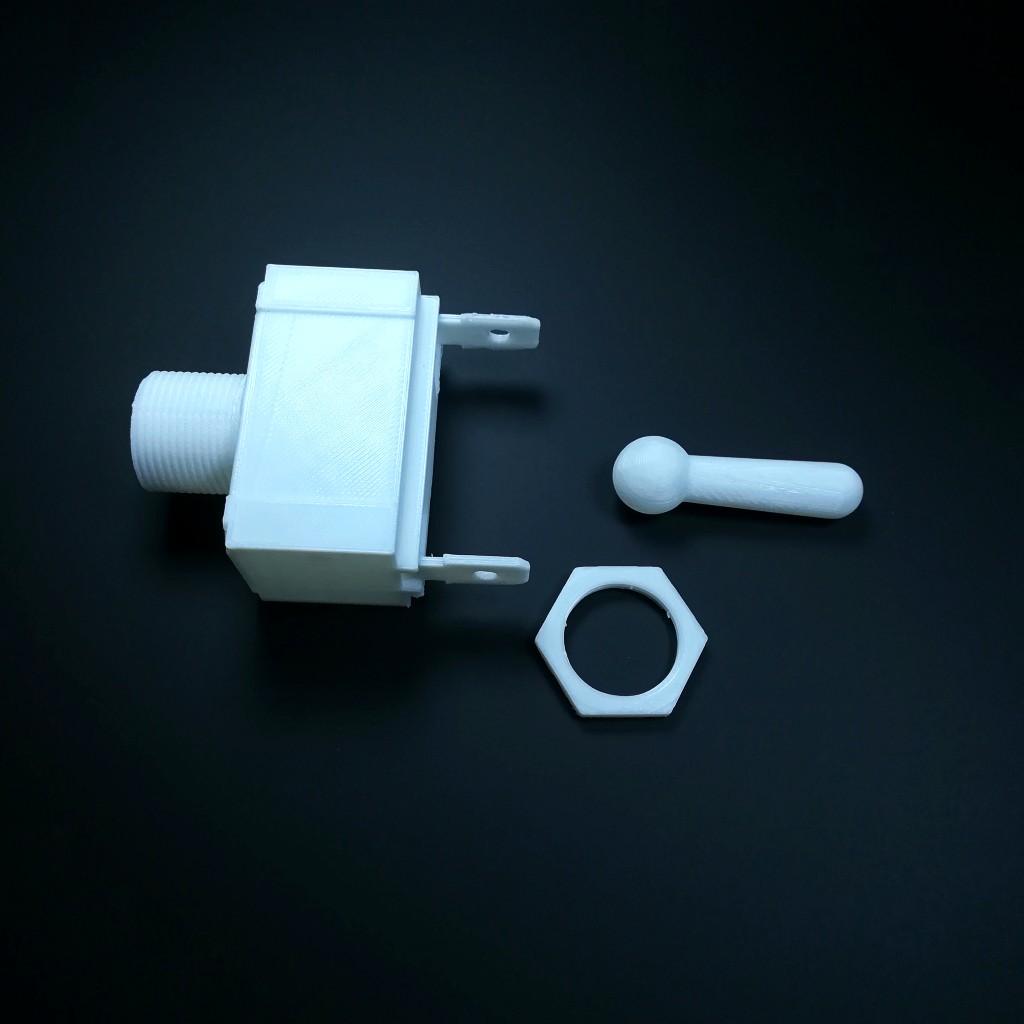 3D Printable Switch with lever by Oscar Eriksson