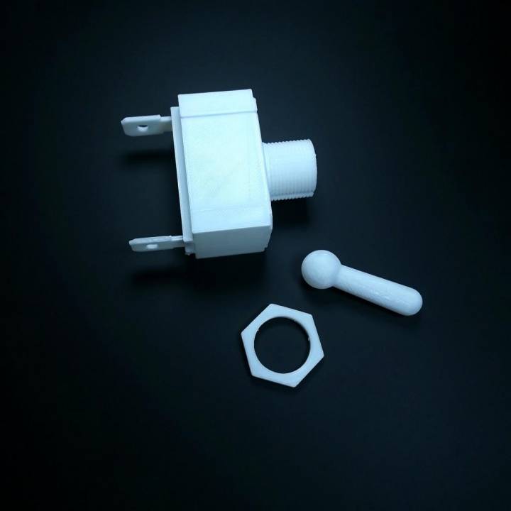 3D Printable Switch with lever by Oscar Eriksson