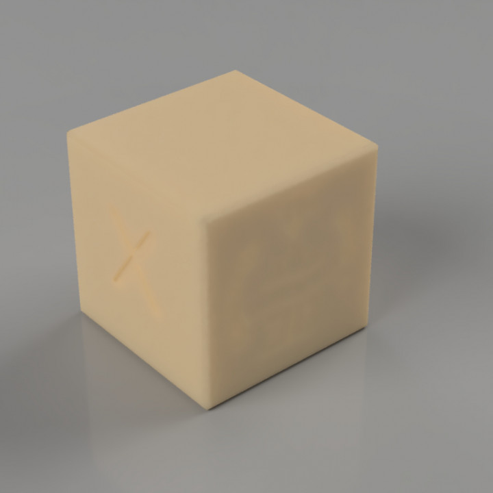 3D Printable Calibration cube 25mm by Matej Auguštin