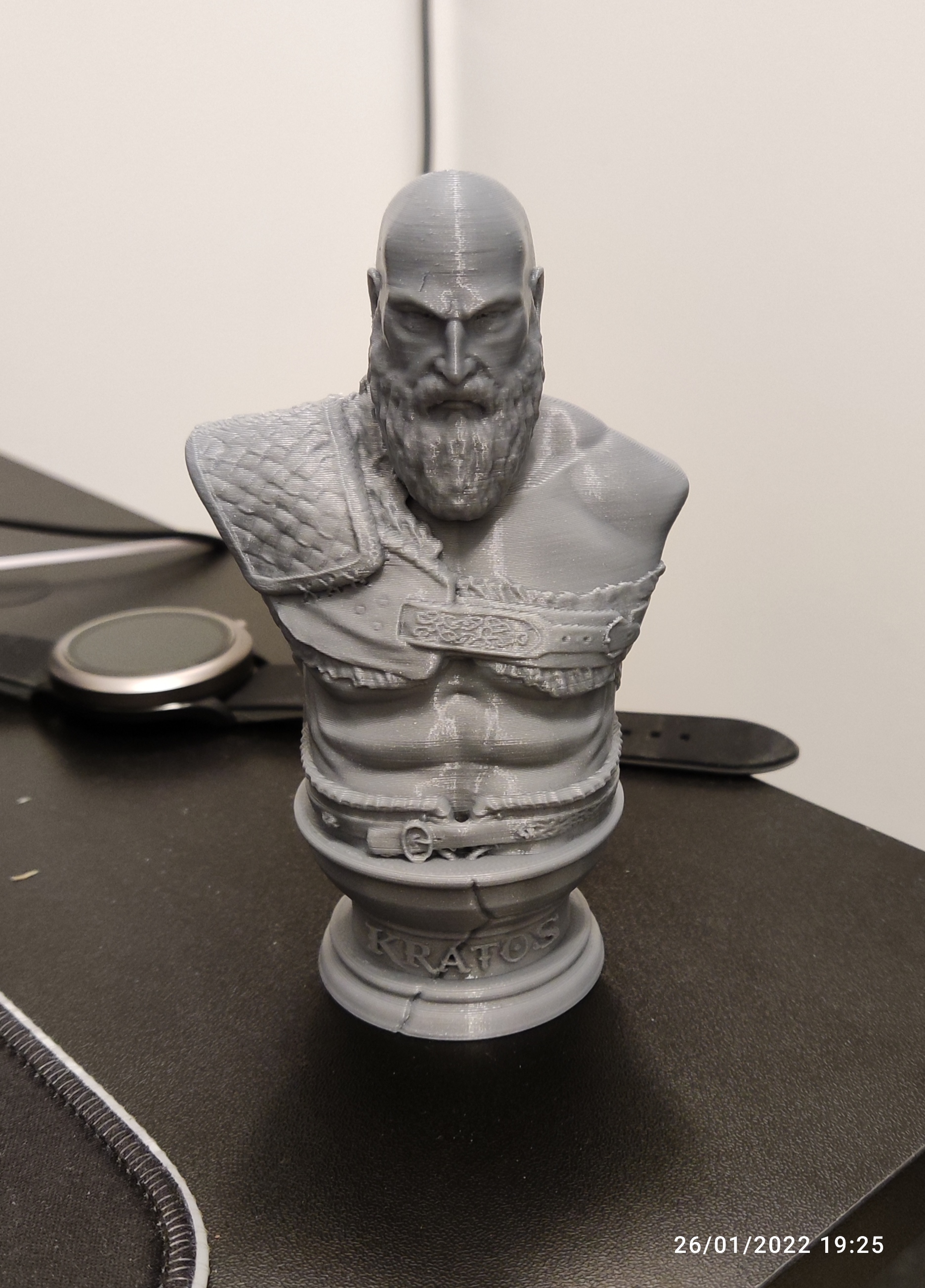 3D Printable Kratos - (V2 Support Free Edition) by Fotis Mint Studios