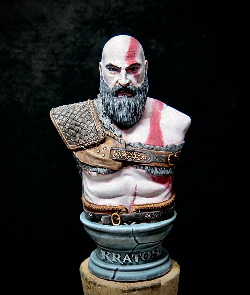 3D Printable Kratos - (V2 Support Free Edition) by Fotis Mint Studios