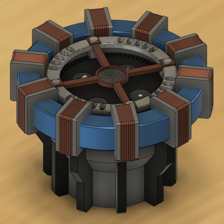 3D Printable Iron Man Arc Reactor Echo Dot Case by Deja'vu