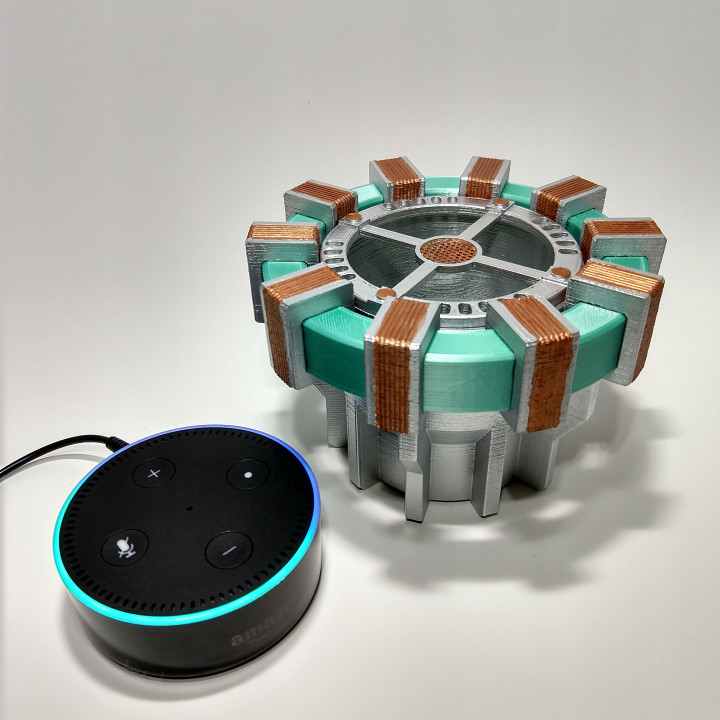 3D Printable Iron Man Arc Reactor Echo Dot Case by Deja'vu