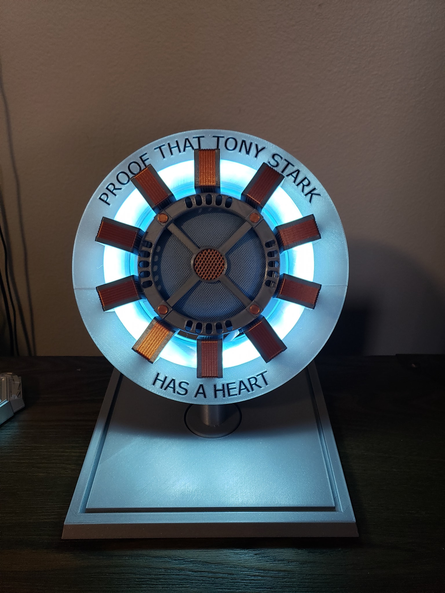 3D Printable Iron Man Arc Reactor Echo Dot Case by Deja'vu