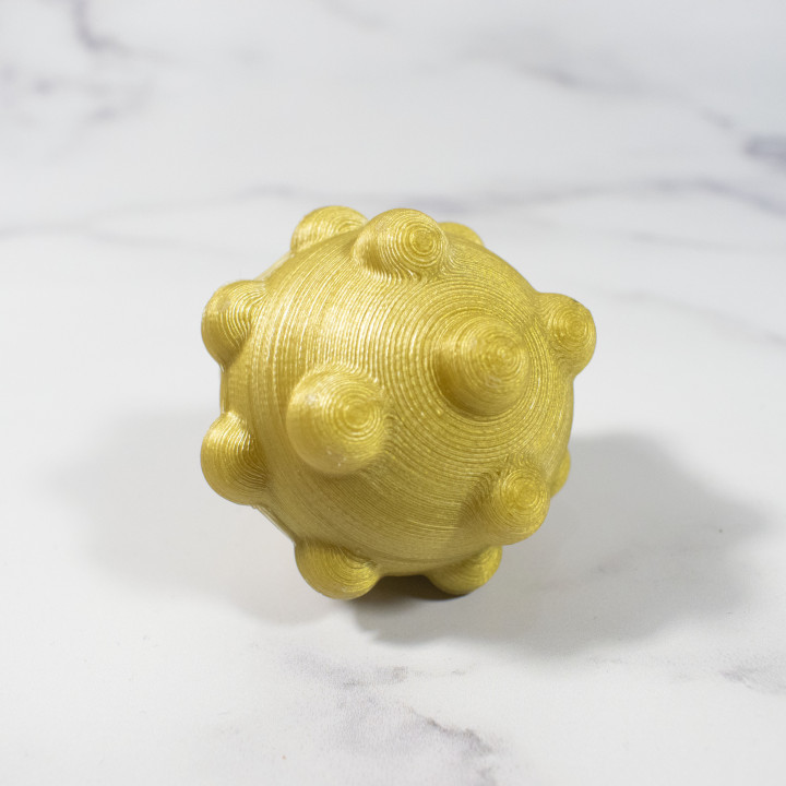 3D Printable Bumpy Ball Hand and Foot Massager by Tanya Wiesner