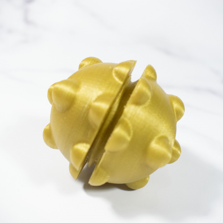 3D Printable Bumpy Ball Hand and Foot Massager by Tanya Wiesner