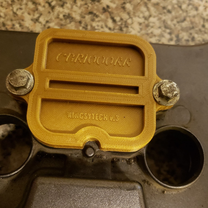 3D Printable Honda CBR 1000RR PAIR Check Valve Cover by Zak Holman