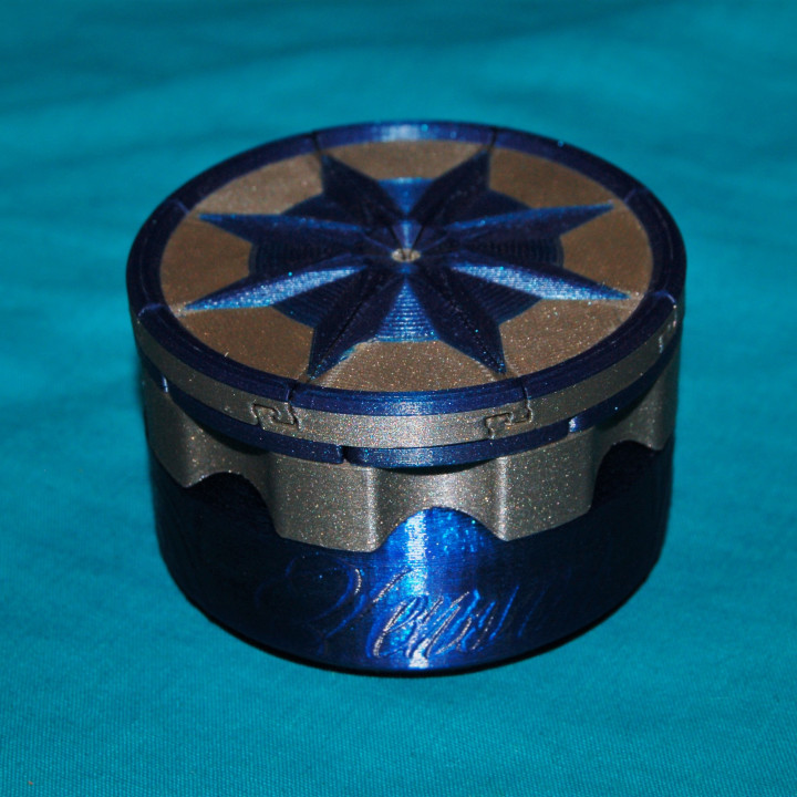 3D Printable Aperture Iris Box by Brien Allison
