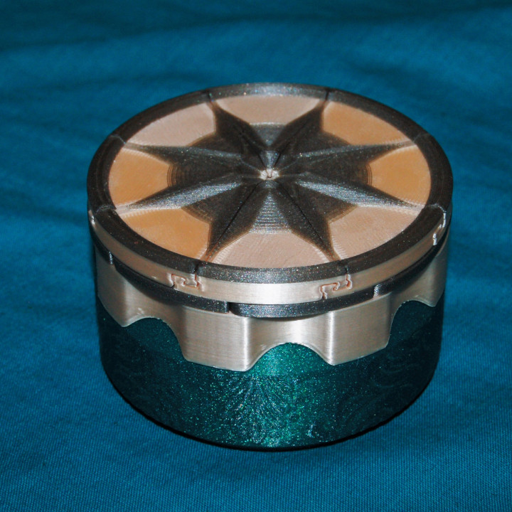 3D Printable Aperture Iris Box by Brien Allison