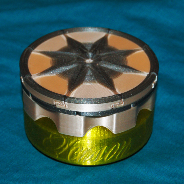 3D Printable Aperture Iris Box by Brien Allison