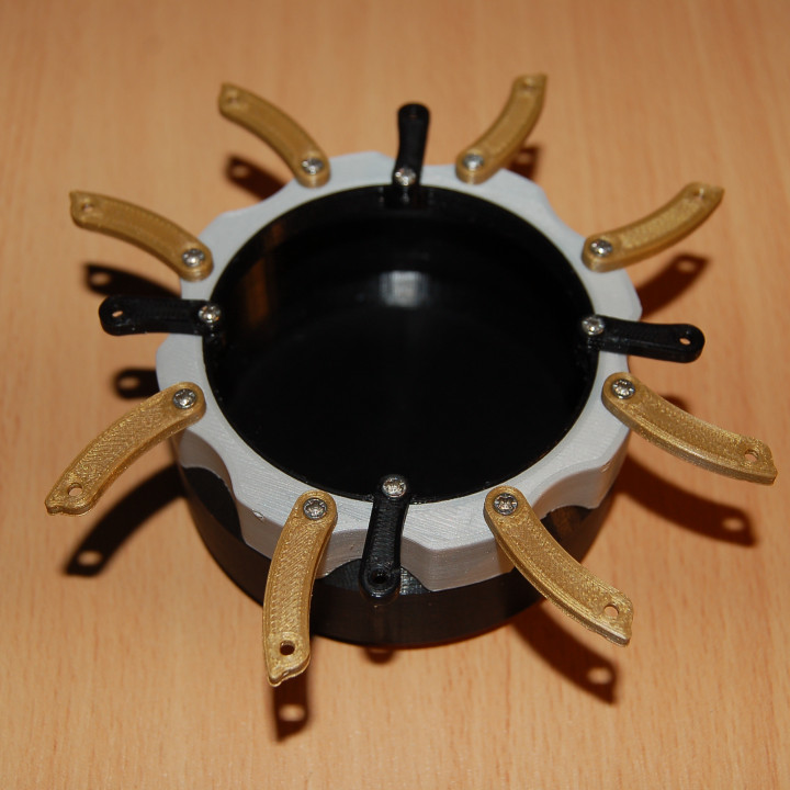 3D Printable Aperture Iris Box by Brien Allison