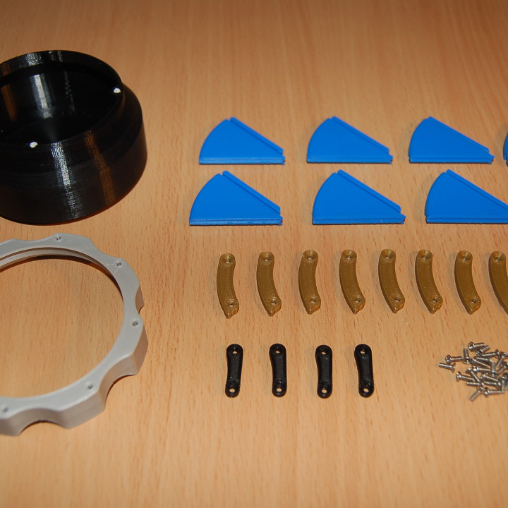 3D Printable Aperture Iris Box by Brien Allison