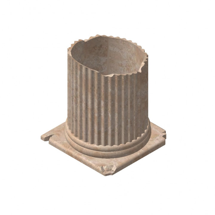 3D Printable Roman Column Vase, Pot by AlePre