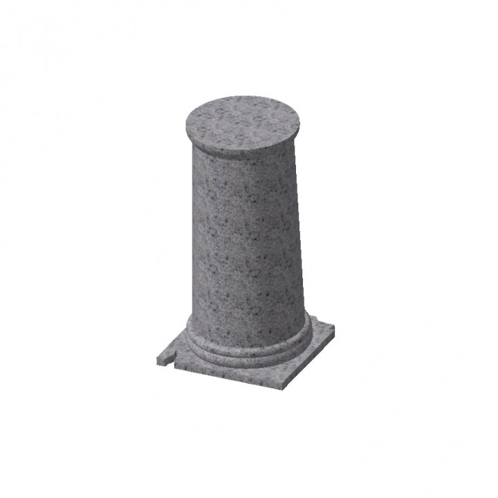 3D Printable Roman Column Vase, Pot by AlePre