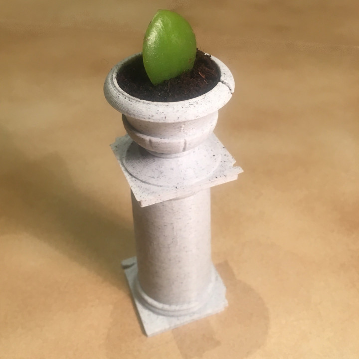 3D Printable Roman Column Vase, Pot by AlePre