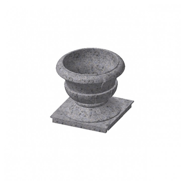 3D Printable Roman Column Vase, Pot by AlePre