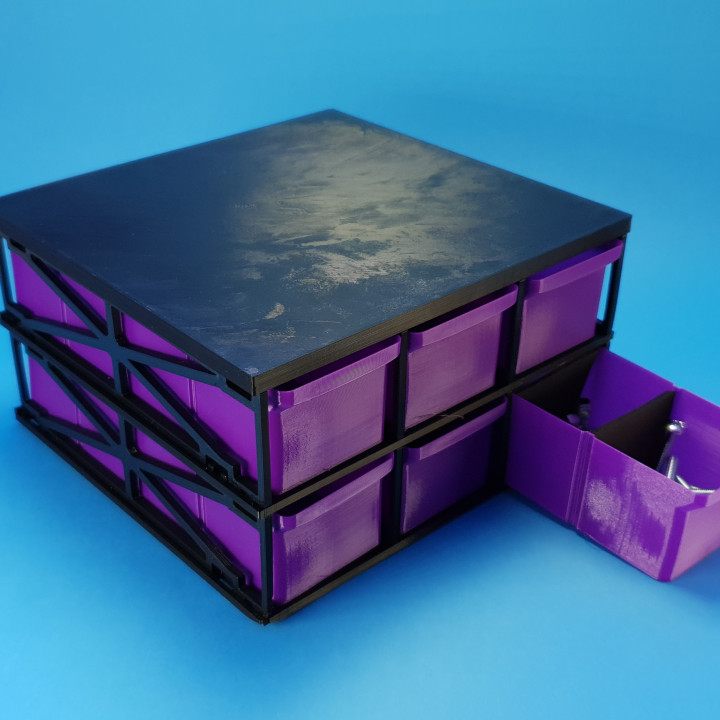 3D Printable Modular Parts Drawers by Brodie Fairhall