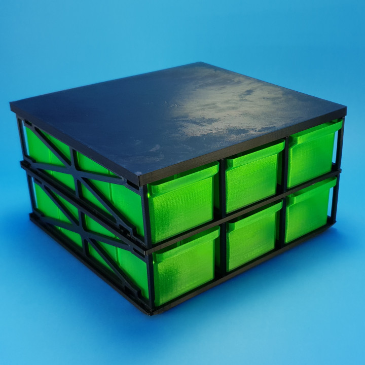 3D Printable Modular Parts Drawers by Brodie Fairhall