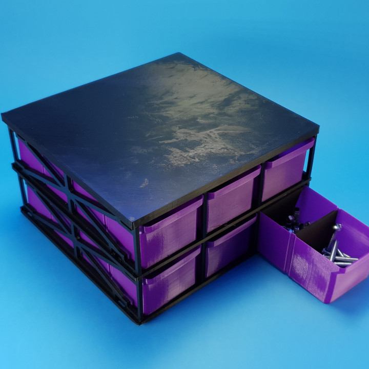 3D Printable Modular Parts Drawers by Brodie Fairhall