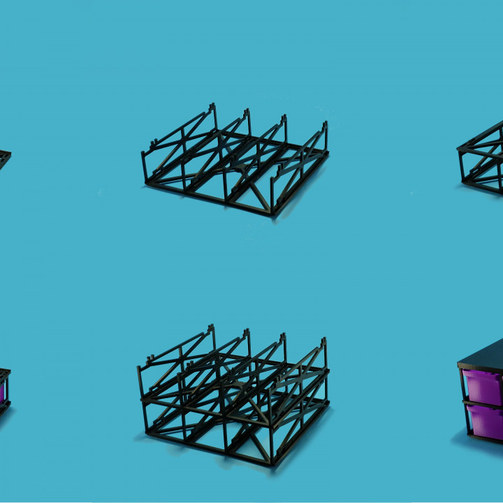 3D Printable Modular Parts Drawers by Brodie Fairhall