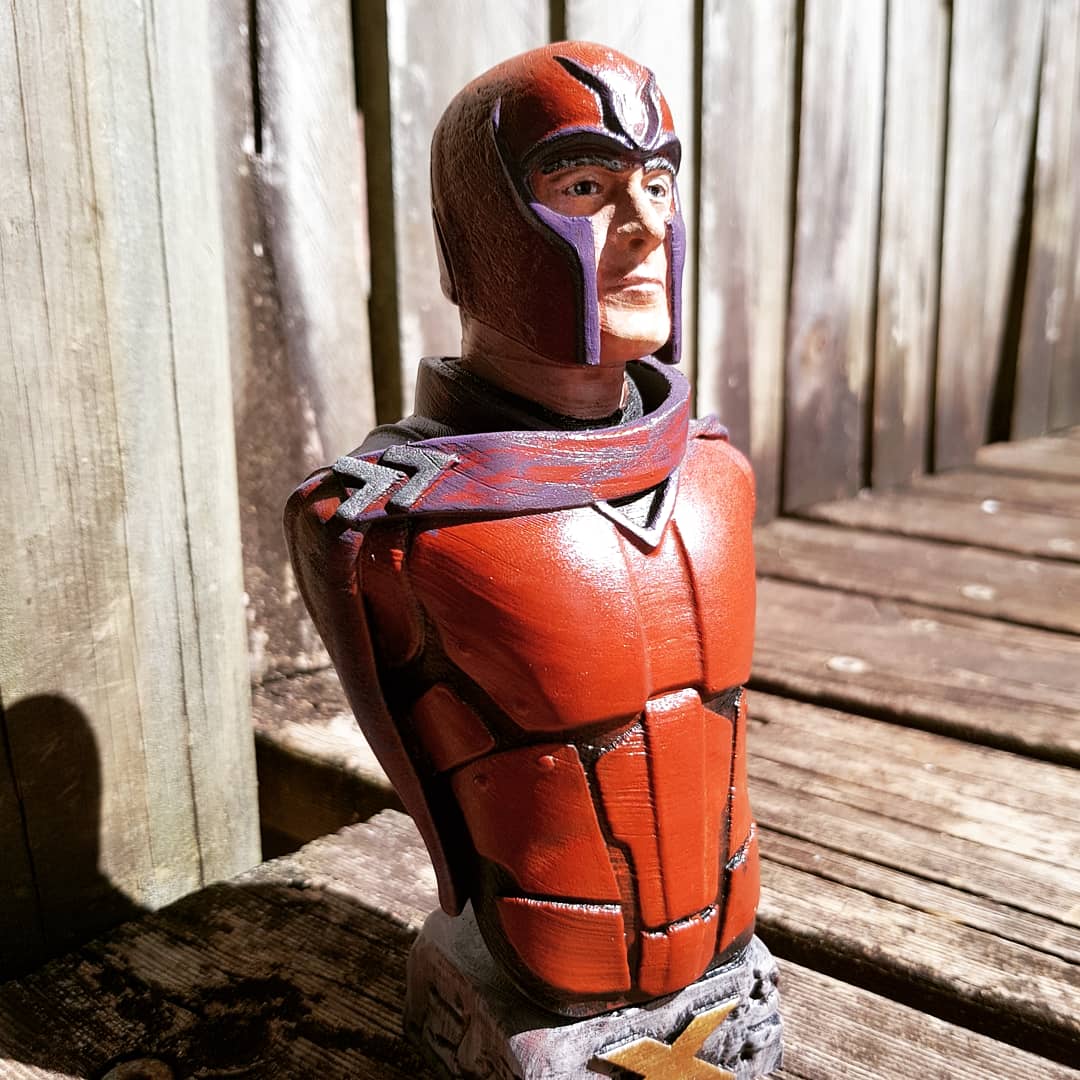 3D Print of Magneto Bust - Xmen Days of future past by GreysonLee