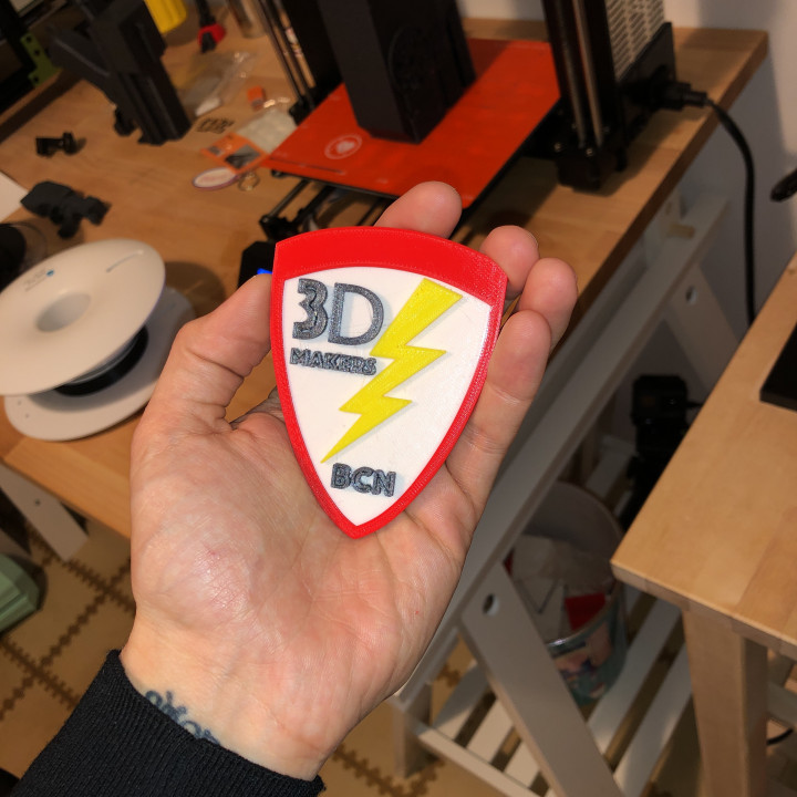 3D Printable 3DmakersBCN Emblem MM by Gerard Royes