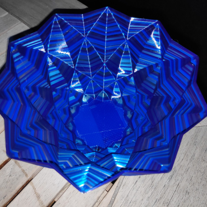 3D Print of wide groove bowl by 3DPrinTek