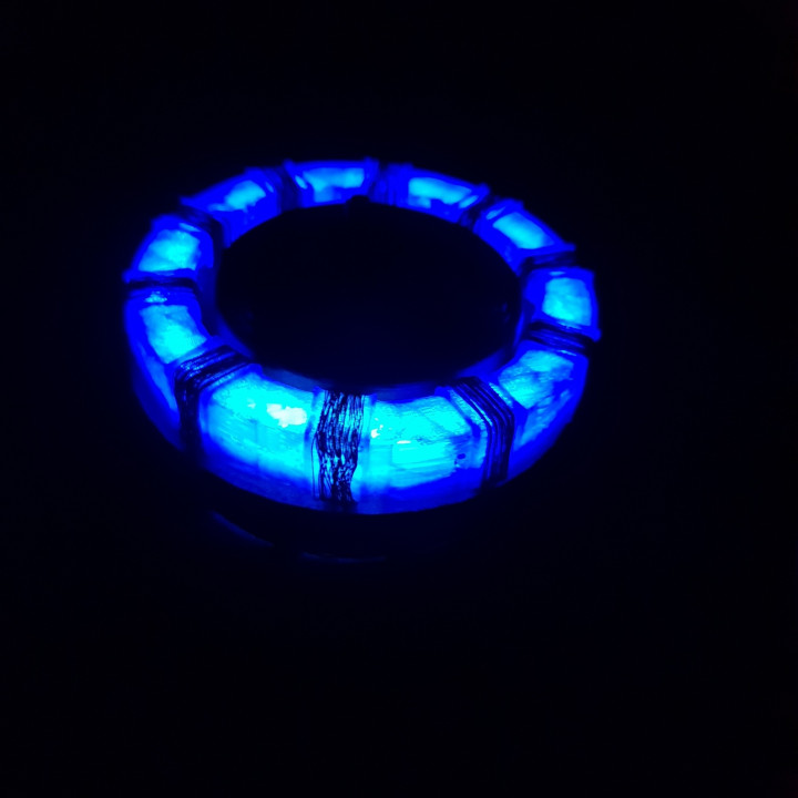 3D Printable Alexa Arc Reactor (Amazon Echo dot) by Saxon Fullwood