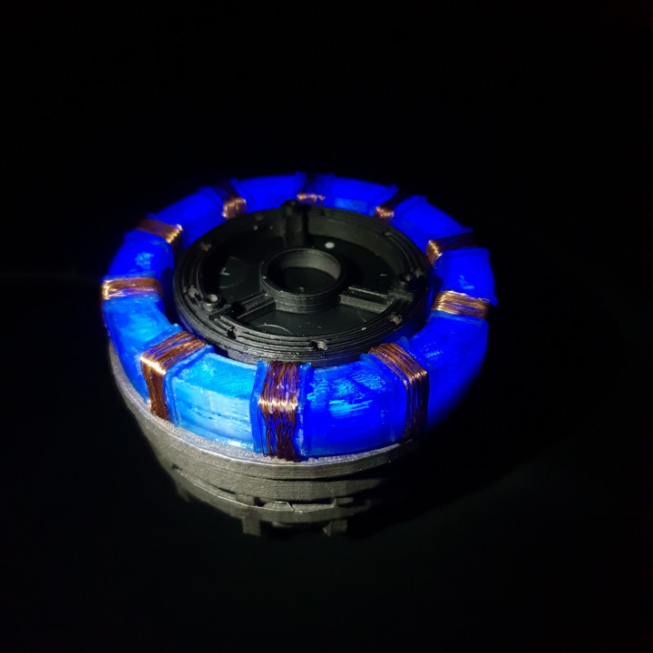 3D Printable Alexa Arc Reactor (Amazon Echo dot) by Saxon Fullwood