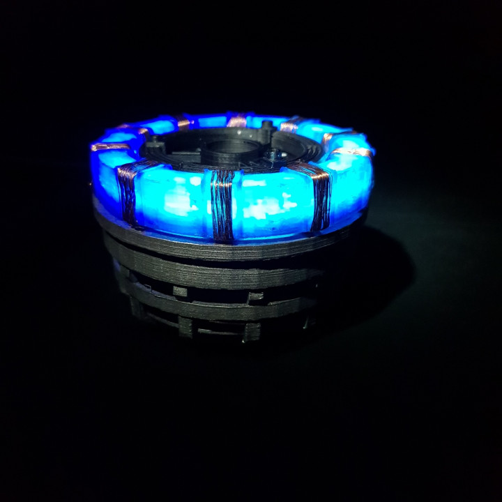 3D Printable Alexa Arc Reactor (Amazon Echo dot) by Saxon Fullwood