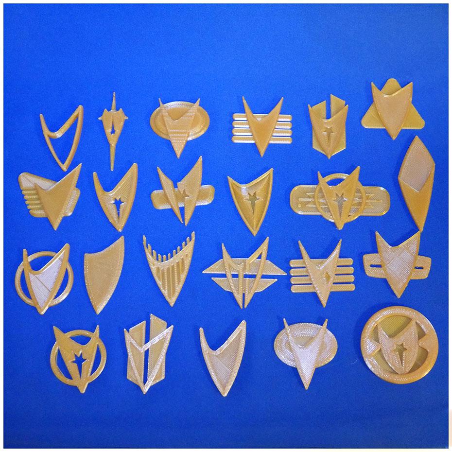 3D Printable All Of Star Treks Combadge by morgan hawkins