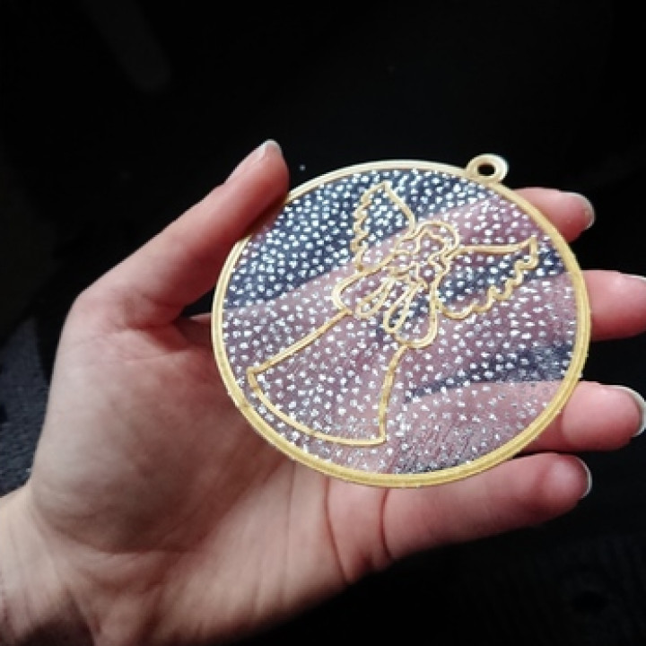 3D Printable Angel Ornaments for your window by DasMia