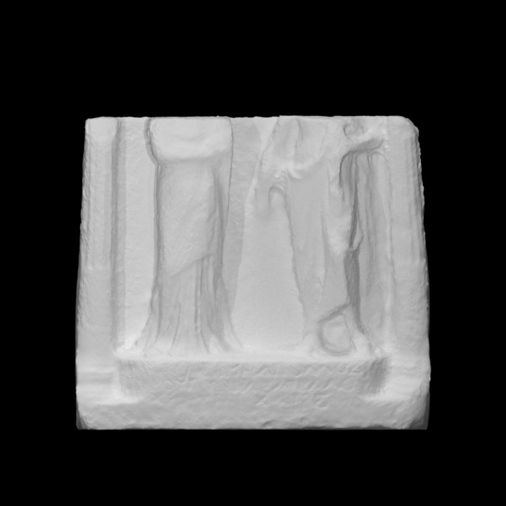 3D Printable Part of the funerary stele of Zosime by Scan The World