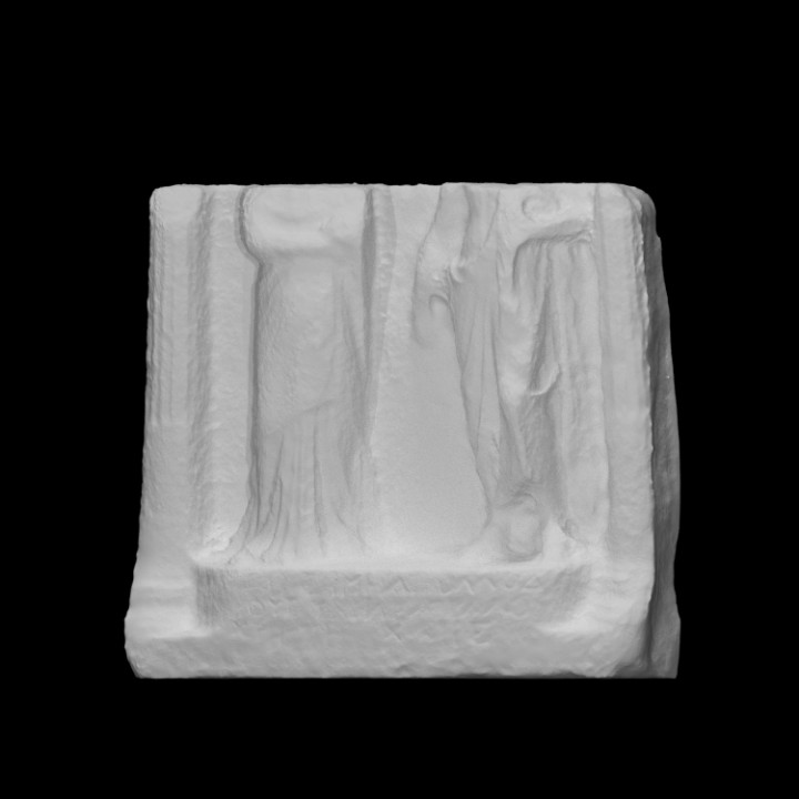 3D Printable Part of the funerary stele of Zosime by Scan The World