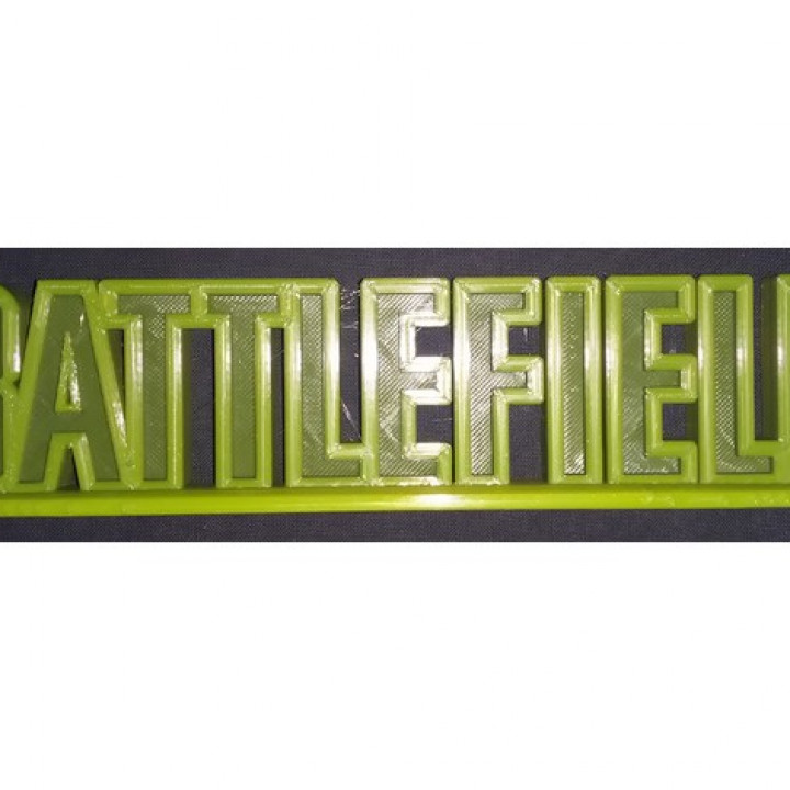 3D Printable Battlefield Logo by Lange23