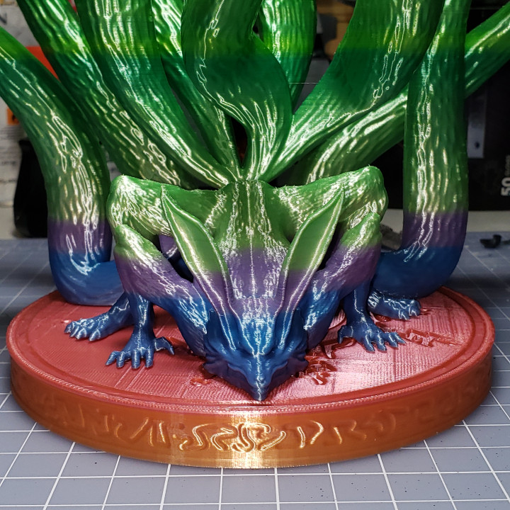 3D Print of Nine-Tailed Demon Fox by Spartan_D92