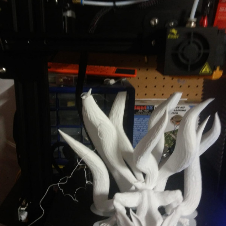 3D Print of Nine-Tailed Demon Fox by 7m.44