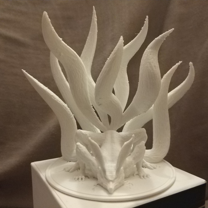 3D Print of Nine-Tailed Demon Fox by zukamimi