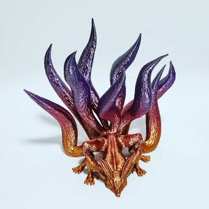 3D Print of Nine-Tailed Demon Fox by lcalbero