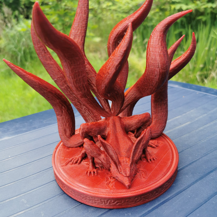 3D Print of Nine-Tailed Demon Fox by binsweden