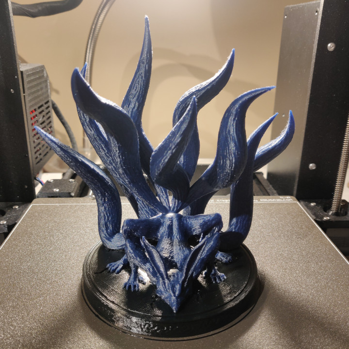 3D Print of Nine-Tailed Demon Fox by stevesgoodprints